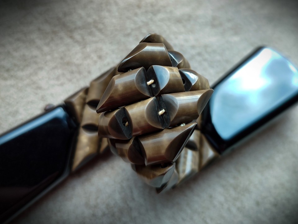 NEW Brass Pins Premium MASSIVE Flip Rosary "Pogon" Handcraft Ebonite ...