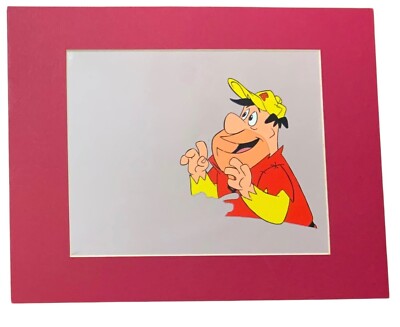 Fred Flintstone Hanna Barbera Baseball Player Matted Production ...