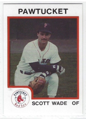 1987 Pawtucket Red Sox (Triple A-Boston Red Sox) Scott Wade | eBay