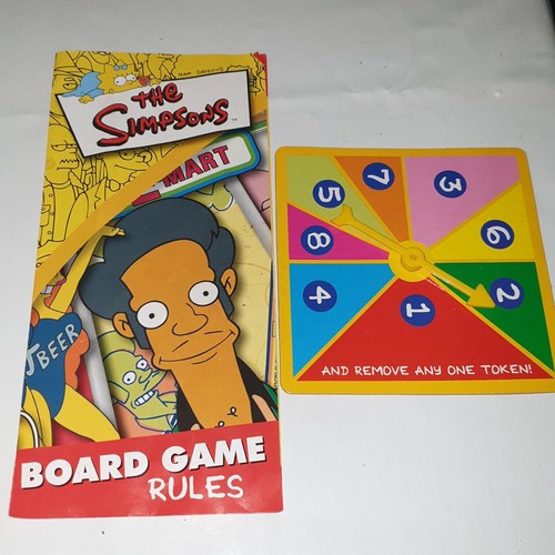 The Simpsons Board Game Vintage (2000) Board Game Rules + Game Spinner ...