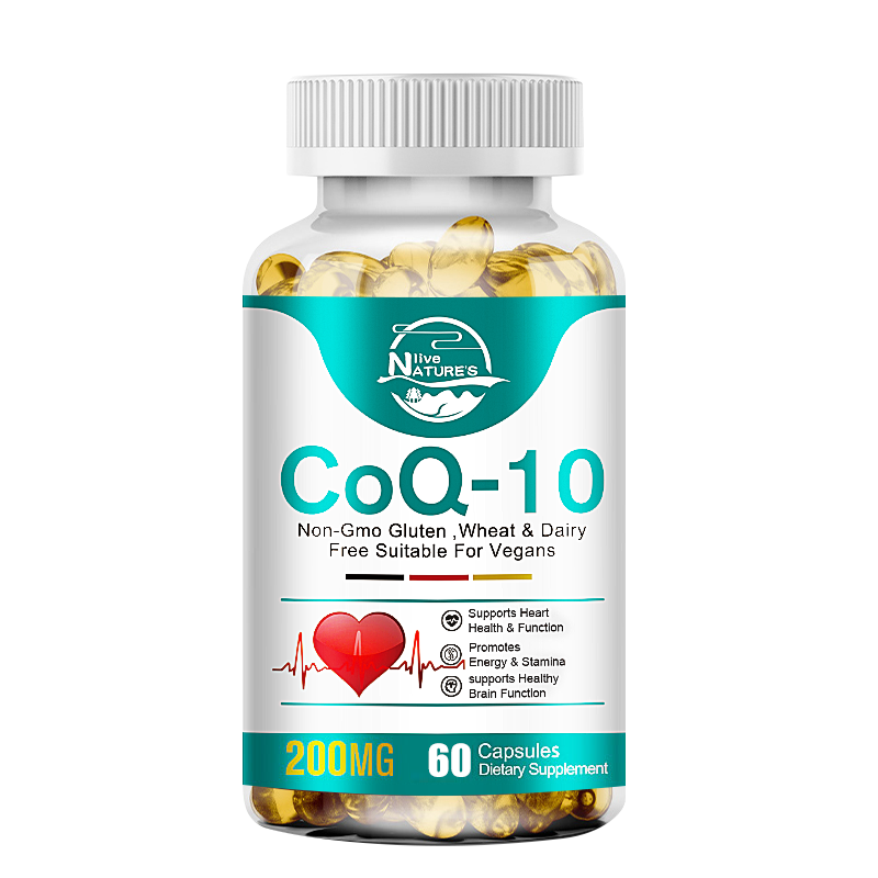10/60/120Pcs Coenzyme Q-10 Softgels 200mg ,Heart Health,Energy,Stamina ...