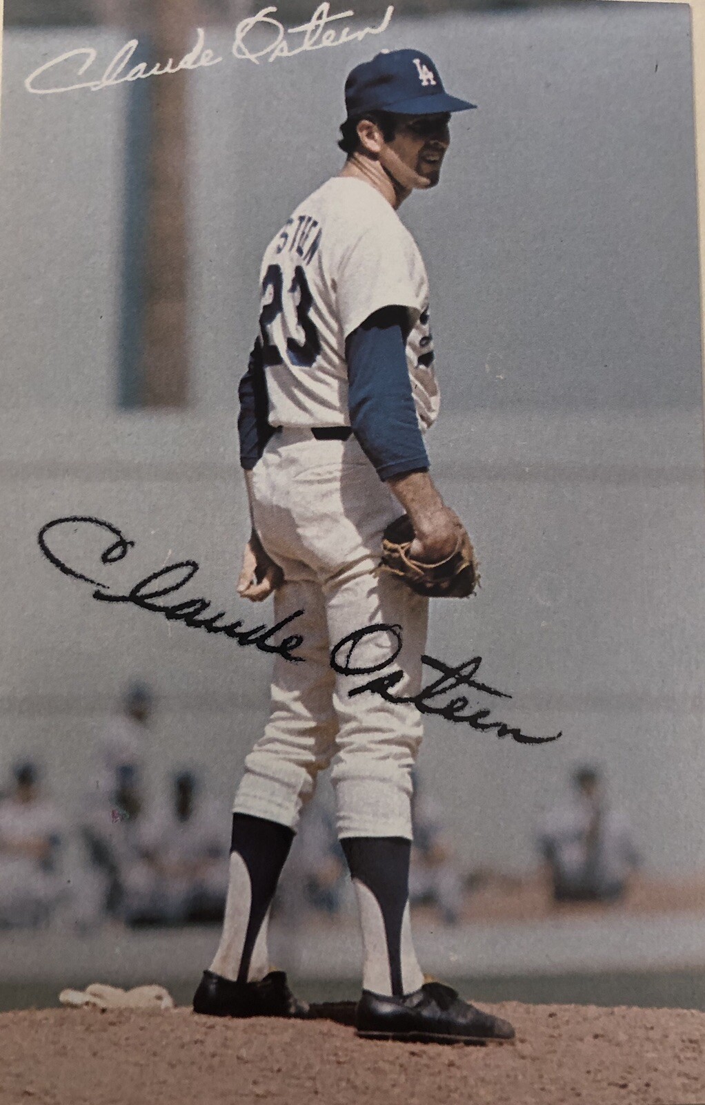 Autographed Photo Postcard of Claude Osteen | eBay