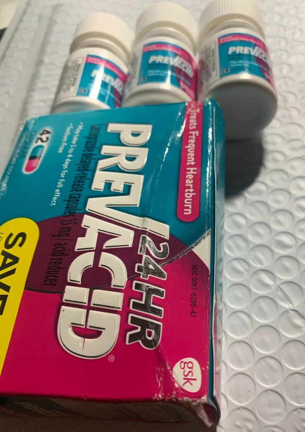 (2) -Prevacid 24 Hr Capsules 42 Capsules (EXP 06/2024) 84 capsules ...