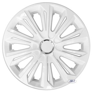 4 pcs SET 14" WHEEL TRIMS COVERS WHITE GLOSS HUB CAPS 14 INCH STRONG | eBay