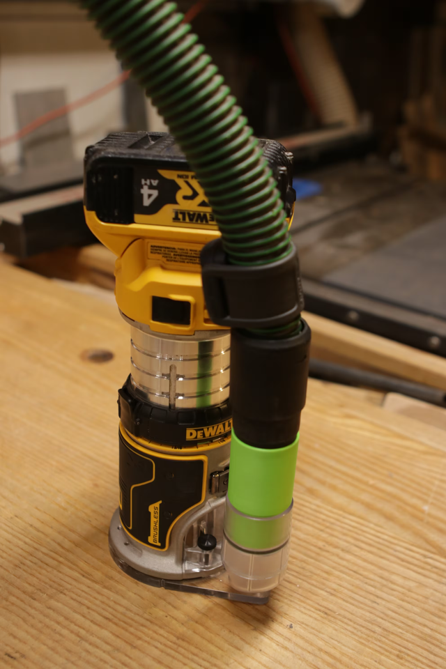 Festool 27/36mm Dust Adapter for Dewalt Router DWP611 & Dewalt 20v ...