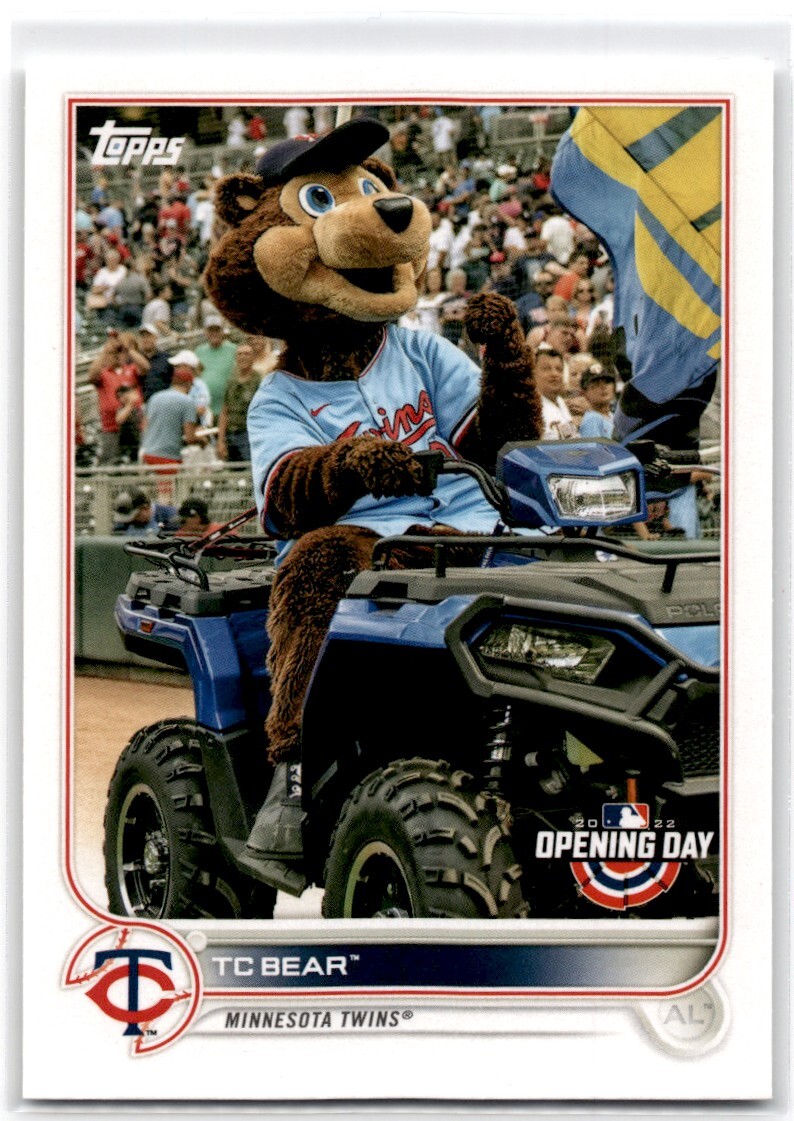 2022 Topps Opening Day Mascots TC Bear Minnesota Twins #M-13 | eBay