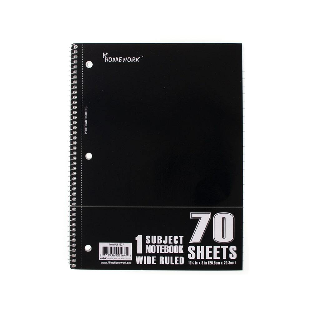 West Coast Paracord 70 Sheet Spiral Notebook Wide-Ruled Lot of 1, 6 or ...