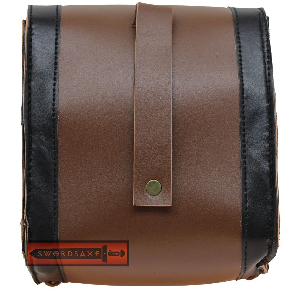 Medieval Viking Templar Knight Square Leather Renaissance Bag with Belt ...