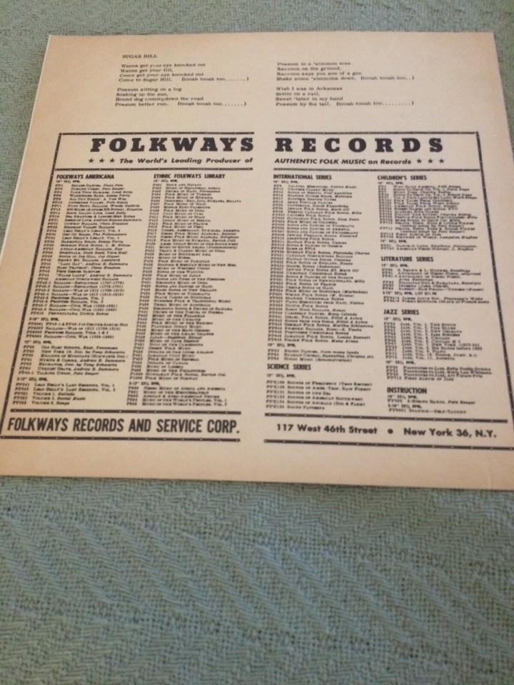 American Northwest Ballads on Folkways label FP 46 w/ Booklet 10 inch ...