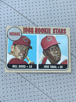 DCC: 1968 Topps Indians Rookies Bill Davis Jose Vidal Cleveland Indians ...