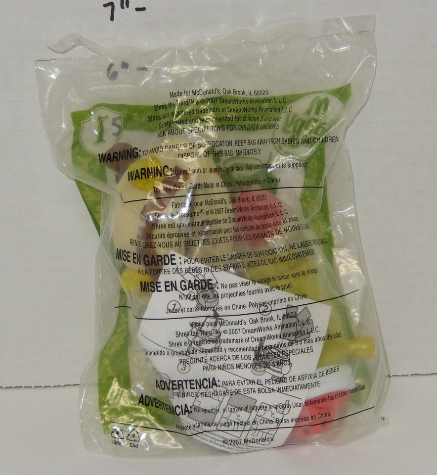2007 McDonalds Happy Meal Toy Shrek The Third #1 Shrek match up ...