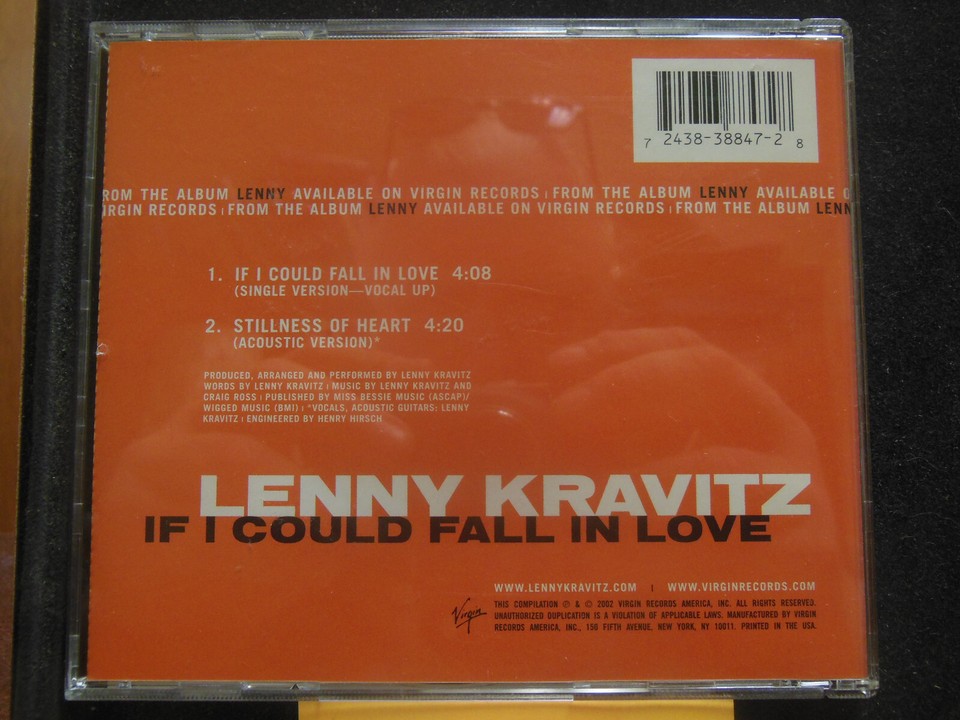 LENNY KRAVITZ- If I could Fall in love, CD Single w/ Case Art ...