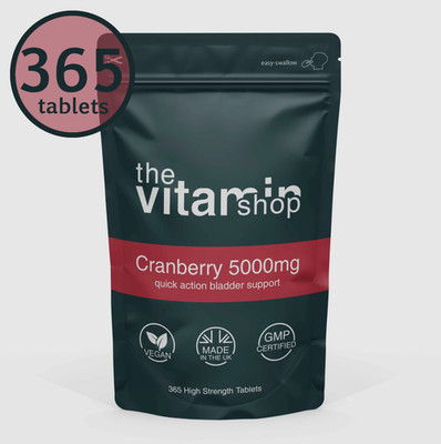 Cranberry Tablets 5000mg High Strength 365 Tabs, Bladder Health ...
