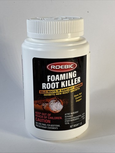 Roebic Foaming Root Killer FRK 1 Pound, Clears Pipes & Prevents Growth ...
