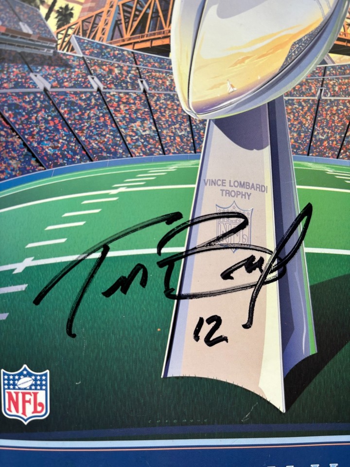 Tom Brady Autographed Super Bowl Program February 6, 2005 Super Bowl ...