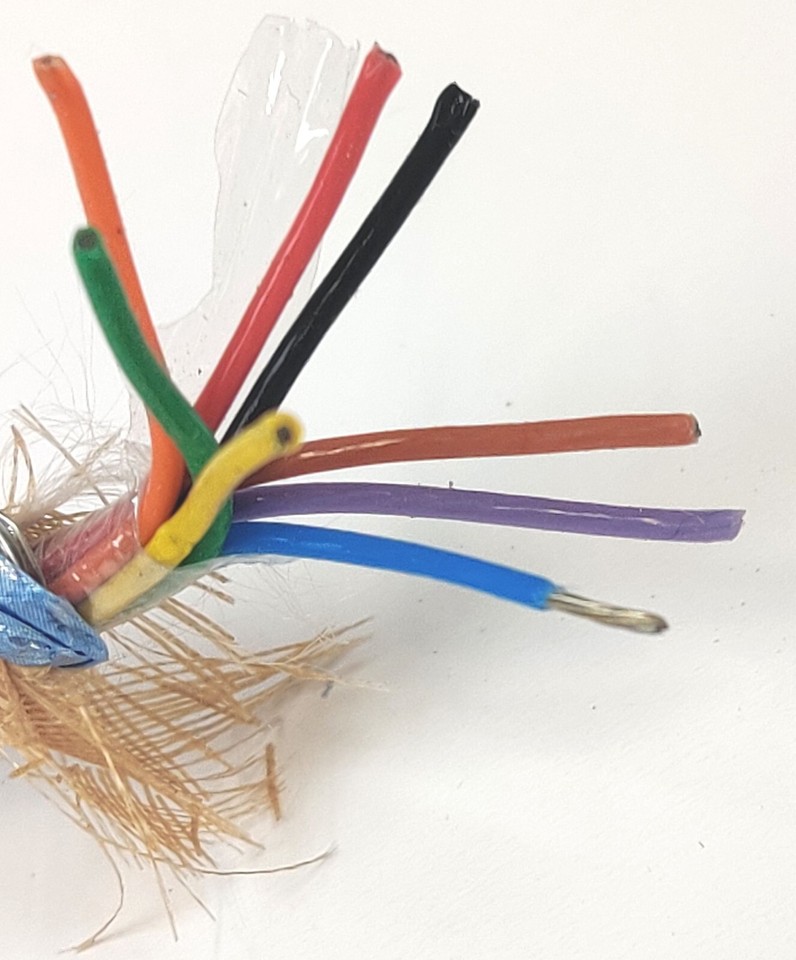 50ft Alpha Wire Shielded Cable CL2 22 AWG 8 Conductor compare Belden ...