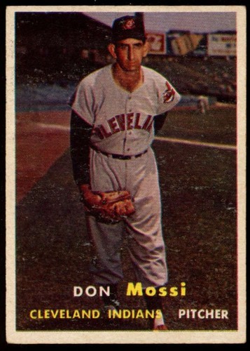 1957 Topps #8 Don Mossi EX Indians UER 72730 | eBay