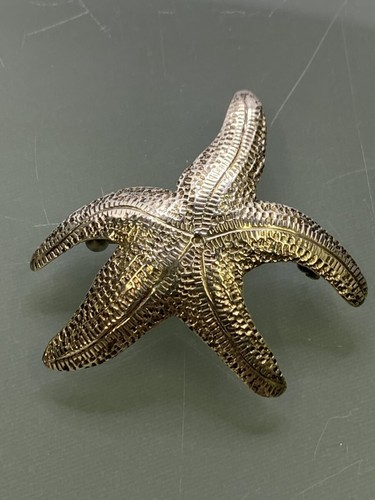 Starfish brooch pin silver - Gem