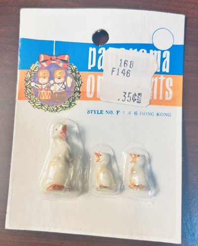 Vintage Miniature Plastic Easter Figures Crafts Diorama Hong Kong Geese ...