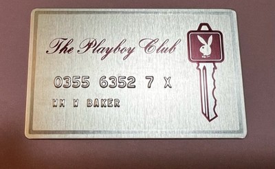 The Playboy Club 1960s Vintage Metal Key Card | eBay