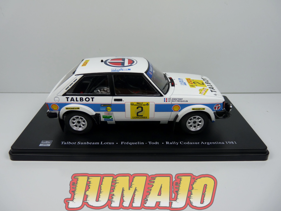 RVQ29 Voiture Rallye 1/24 SALVAT Models : TALBOT Sunbeam lotus 1981 #2 ...