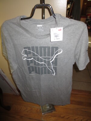 Men's Puma Gray T-Shirt Size S NWT | eBay