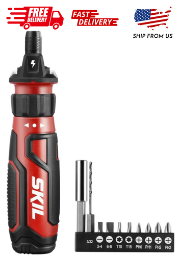 SKIL Rechargeable 4V Cordless Screwdriver with Circuit Sensor ...