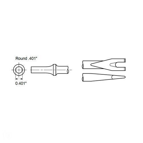 Chicago Pneumatic A046044 Chisel Nut Splitter Shank Round .401'' MFGD ...