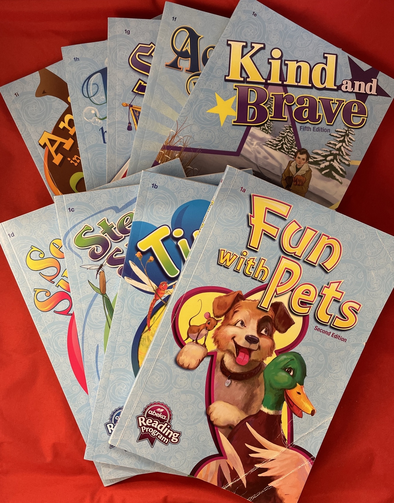 Abeka Book 9-Book SET 1st Grade 1 Current Readers Reading Program used ...