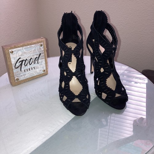 (25) Zara Basic Collection Size 37 black high heels strap design | eBay
