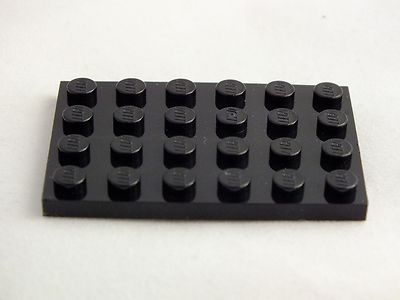 LEGO 4X6 BLACK PLATE BRICK BRAND NEW NEVER USED 230 PIECES | eBay