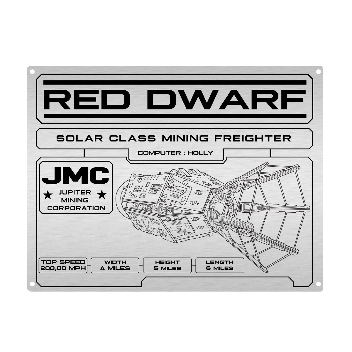 Red Dwarf Ship Logo