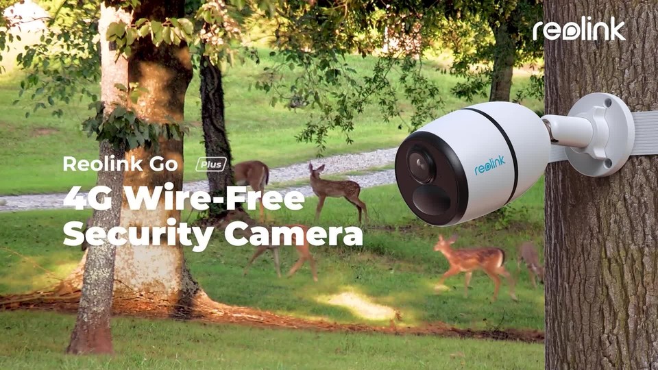 Reolink GO Plus 4MP 4G LTE Network Mobile Security Camera Battery Solar ...