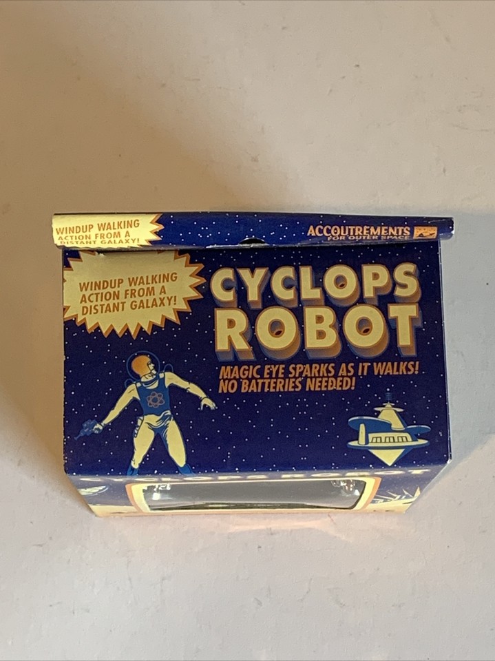 Vintage Wind-Up Sci Fi CYCLOPS ROBOT by ACCOUTREMENTS - NEW | eBay