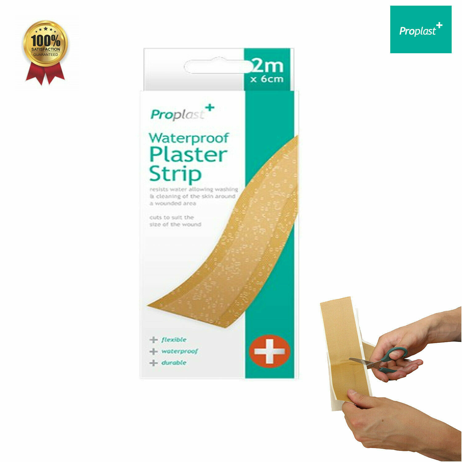 CUT TO SIZE STRIP PLASTERS Large Long First Aid Adhesive Fabric ...