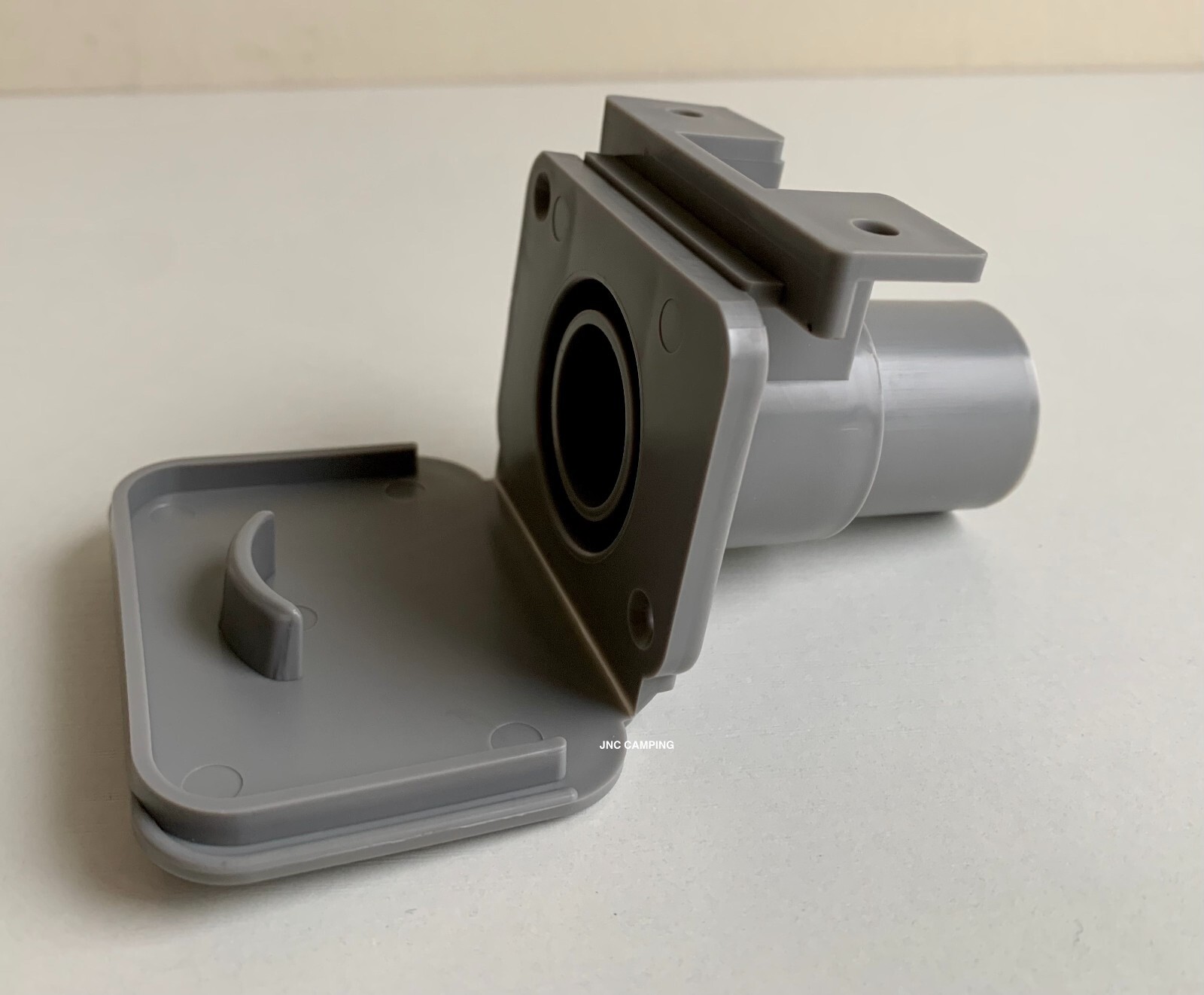 28mm Grey Waste Water Outlet Socket + Flap Connector Caravan Motorhome ...