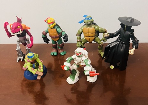 Vintage Teenage Mutant Ninja Turtles 1988-90 Lot Of 6 Action Figures | eBay