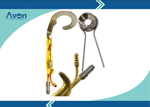 Fiber-Optic Ring Breast Retractor w/ Irrigation Nozzle + Areola ...