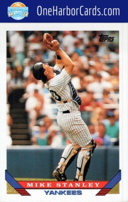 1993 Topps New York Yankees Baseball Card #359 Mike Stanley | eBay