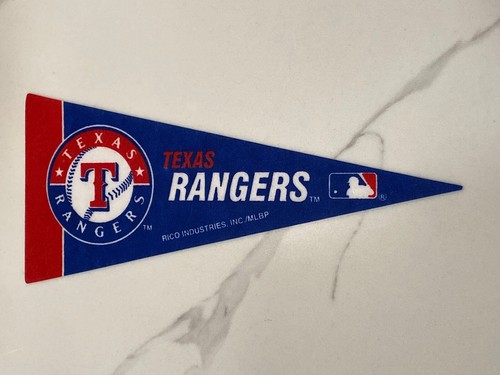 Texas Rangers Vintage Old Logo MLB Rico Mini Pennant 9"x4” Felt Banner ...