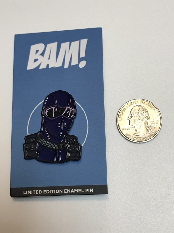 G.I. GI Joe Snake Eyes Ninja Tv Show Enamel Art Lapel Pin Badge Movie ...
