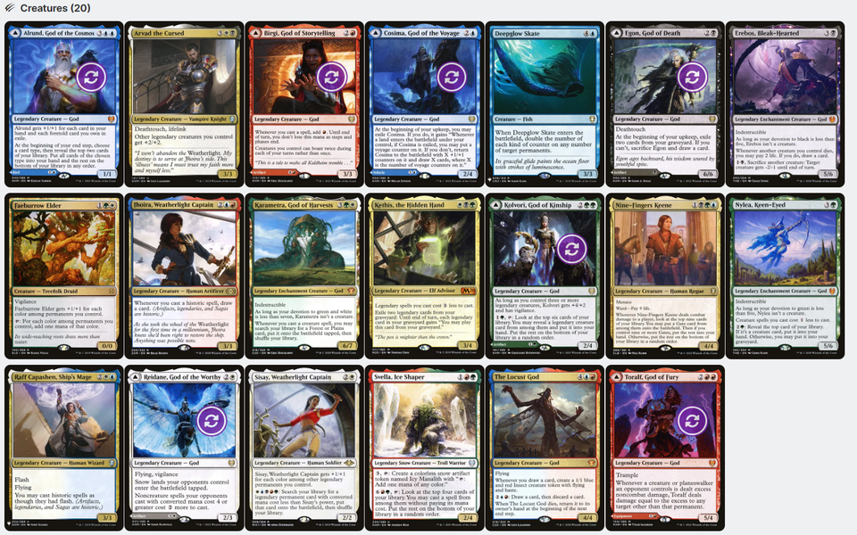 Esika, God of the Tree/The Prismatic Bridge 5C Magic MTG Custom ...