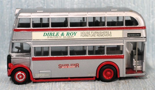 EFE CODE 3 LEYLAND PD1 LOWBRIDGE DOUBLE DECK BUS SILVER STAR BOXED ...