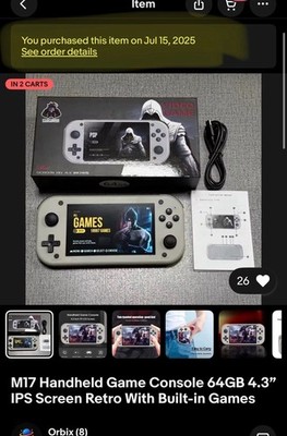 M17 Handheld Retro Game Console 64gb, 2000 GAMES FAST SHIPPING | eBay