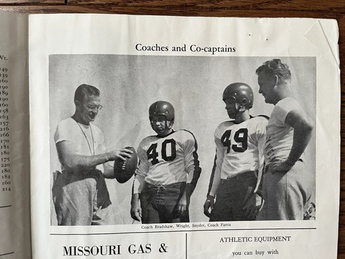 Vintage 1949 College Football Game Program - William Jewell / Simpson ...