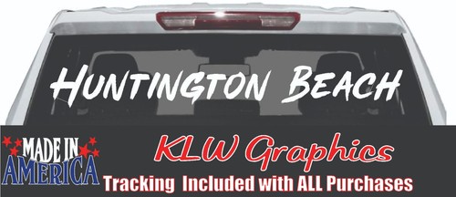Huntington Beach Decal Sticker Car Diesel Truck Van Home Cail State ...