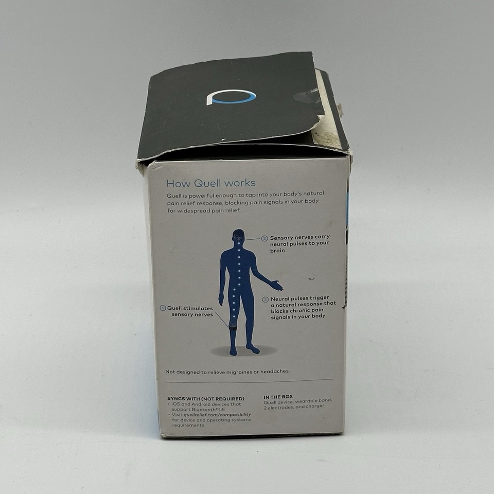 Quell Wearable Pain Relief Starter Kit #QE-SYR w/ Band + USB cable ...