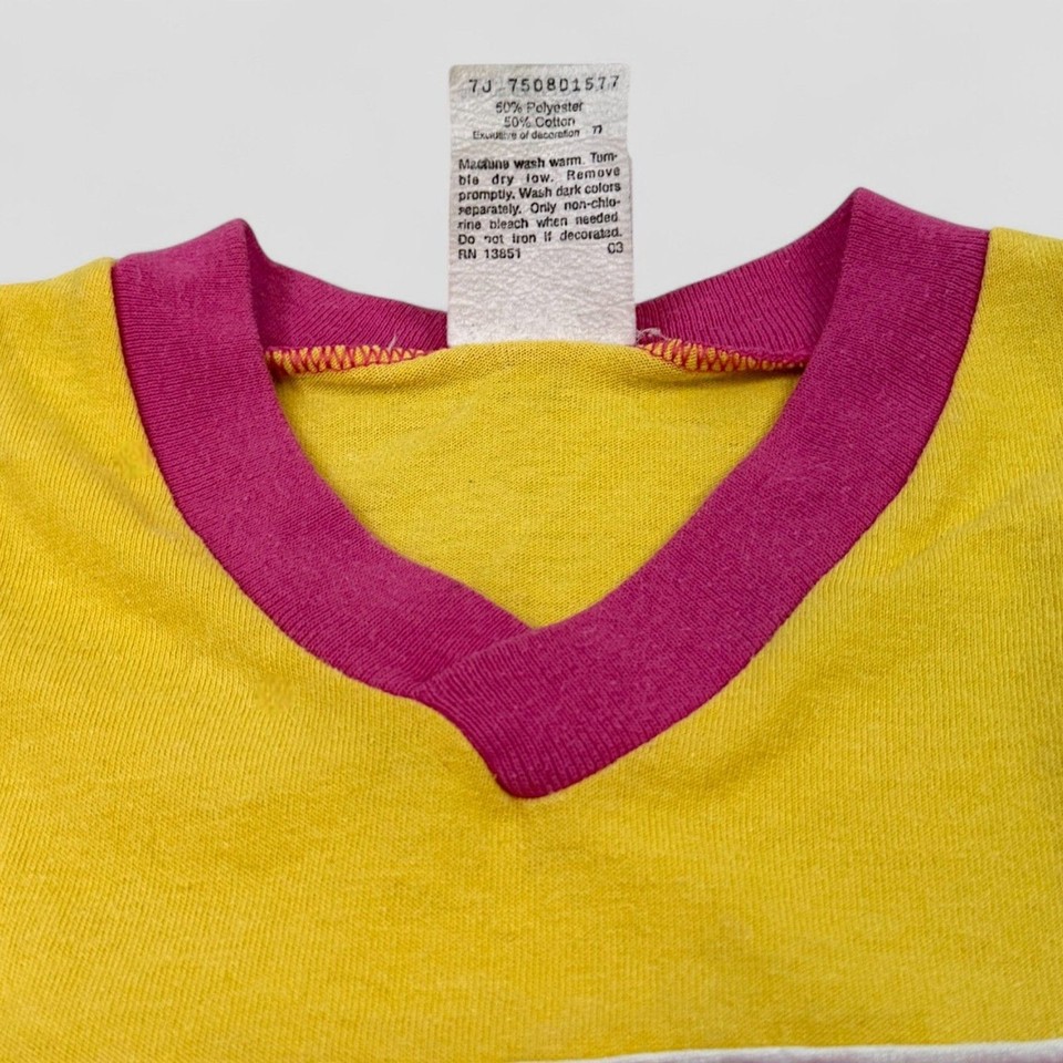 Vtg Disney Mickey & Minnie Mouse Girls Tank Dress Pink Yellow Made In ...