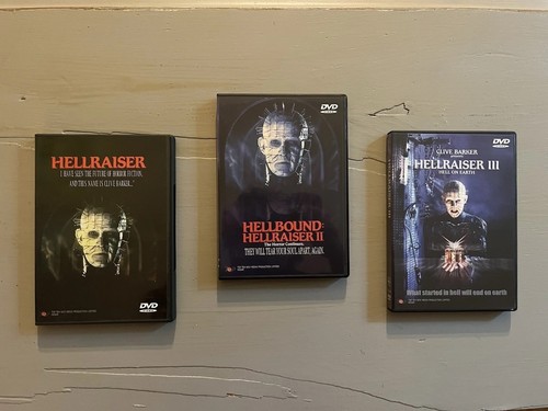 Hellraiser DVD Set (I, II, III) OOP, All Region, Top Ten New Media ...