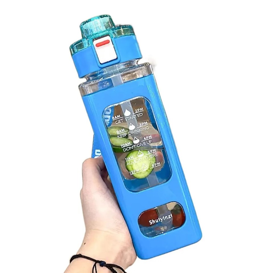 Ins Style Anti-Fall Design Sports Water Bottle High-capacity High ...